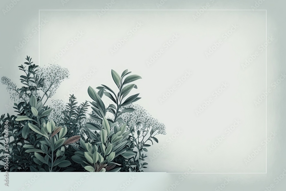 Eco friendly aesthetics a sustainable plant background for a stunning ...
