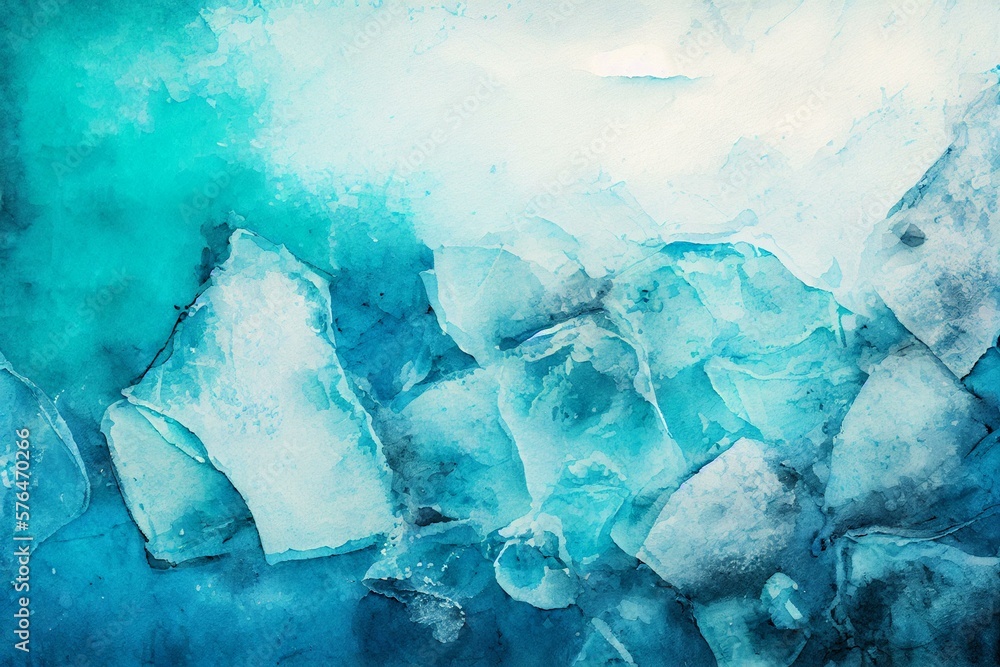 background image of ice texture, extreme resolution, watercolor style ...