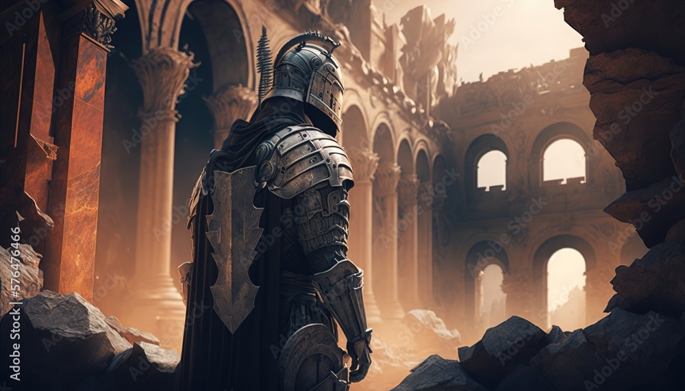 futuristic ancient egyptian roman gods cyborgs created with generative ...