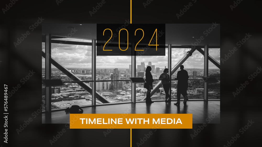 Parallax Timeline with Media Stock Template | Adobe Stock