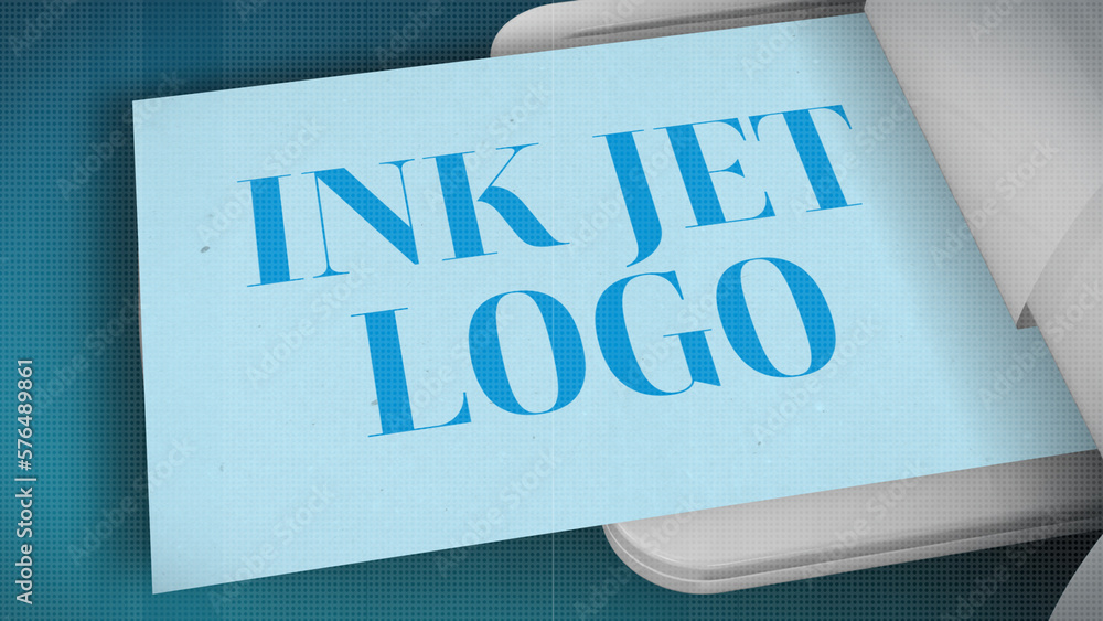 Ink Jet Printer Logo Reveal Stock Template | Adobe Stock