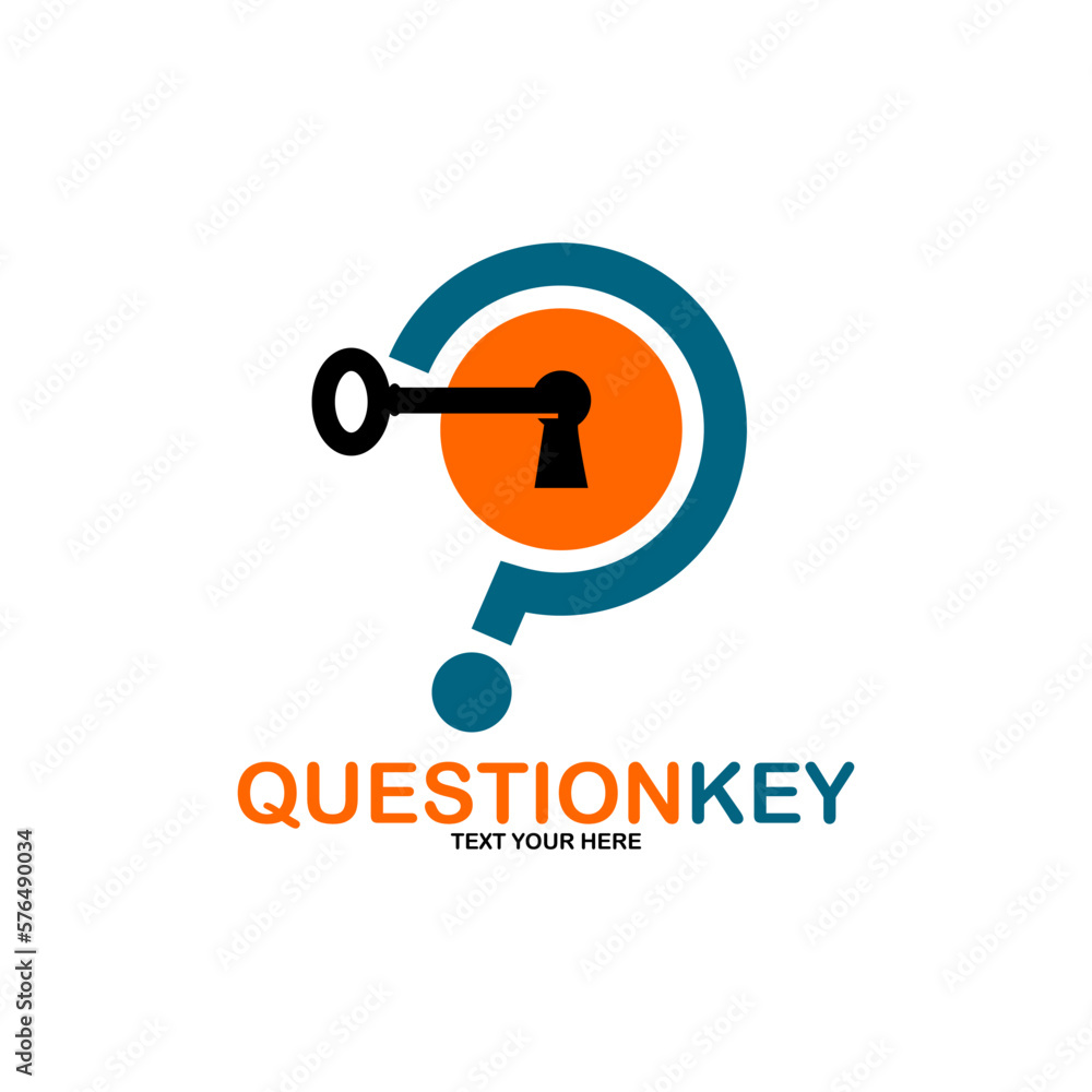 Vecteur Stock Question key logo vector design. Suitable for business ...