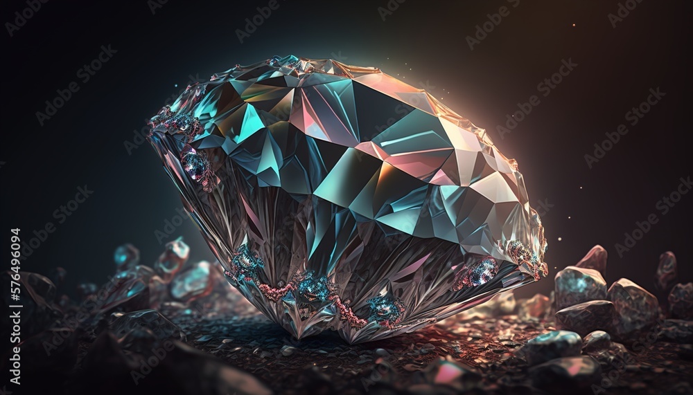 high resolution diamond background wallpaper created with generative ai ...