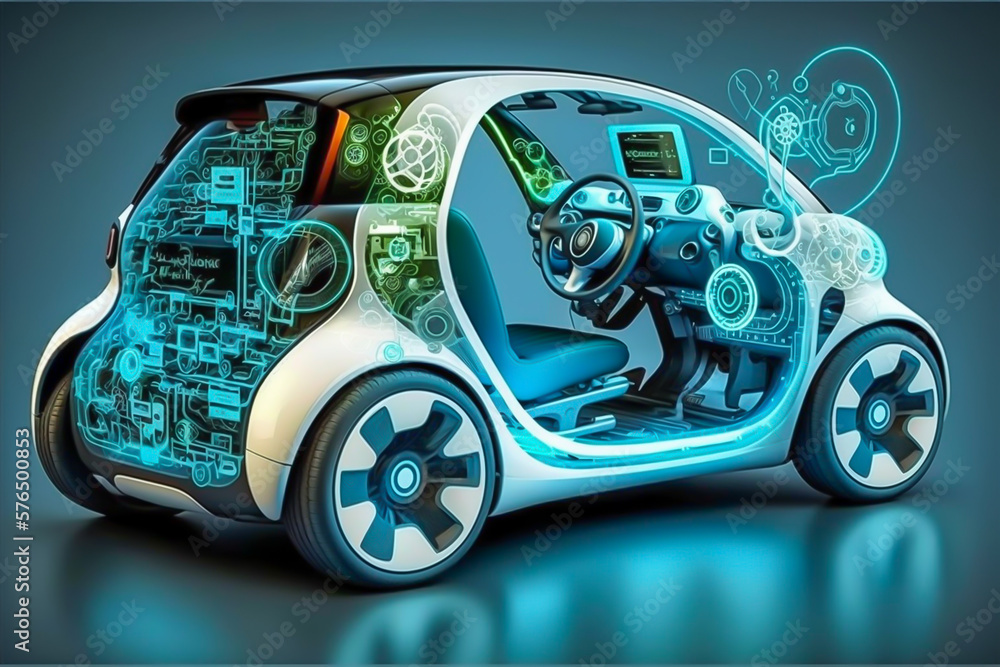 car management system using augmented reality, generative ai Stock ...
