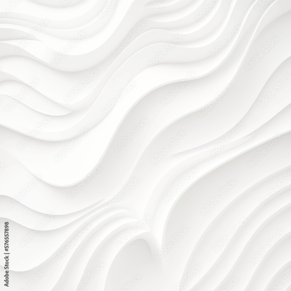 Abstract white wave curve on grey luxury background. Light gray and white wave flowing modern ...