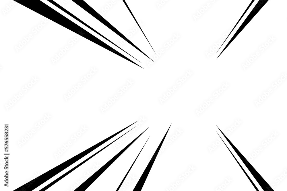anime speed lines png free download Stock Illustration | Adobe Stock