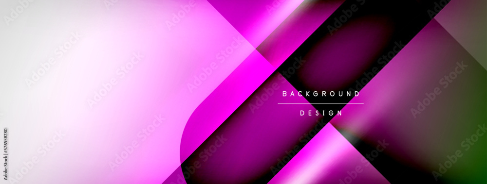 Vector abstract line background with glowing effects and shadows ...