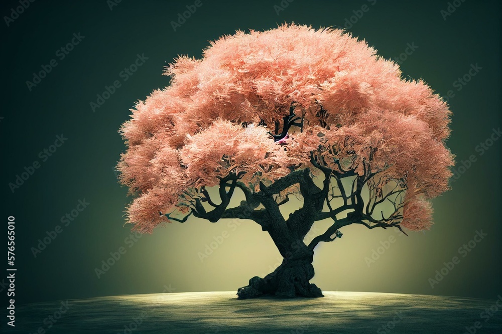 beautiful magic tree, the beginnings of life, a family tree, generative ...
