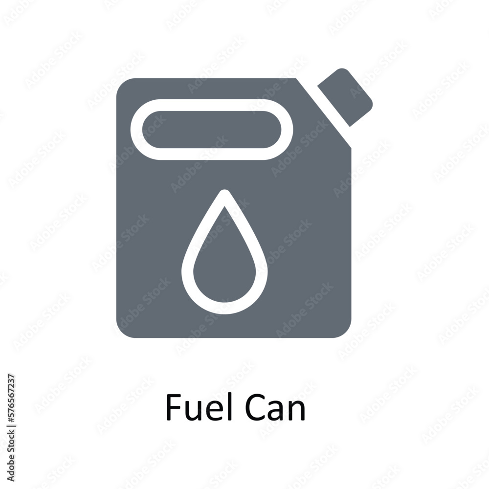 Fuel Can Vector Solid Icons. Simple stock illustration stock Stock ...