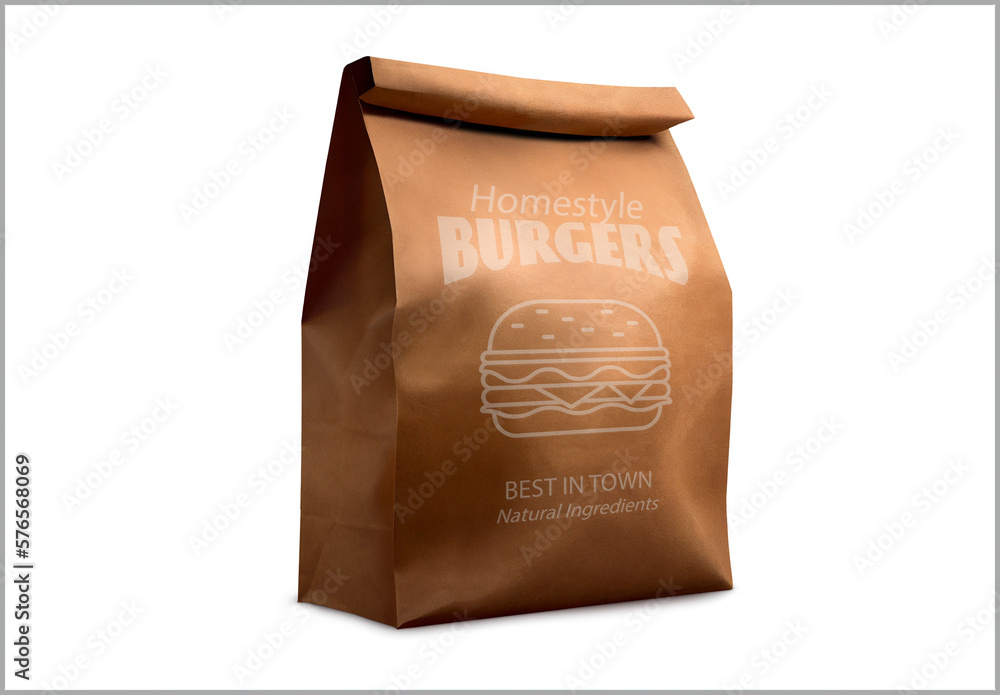 Kraft Paper Bag Mockup Stock Template | Adobe Stock