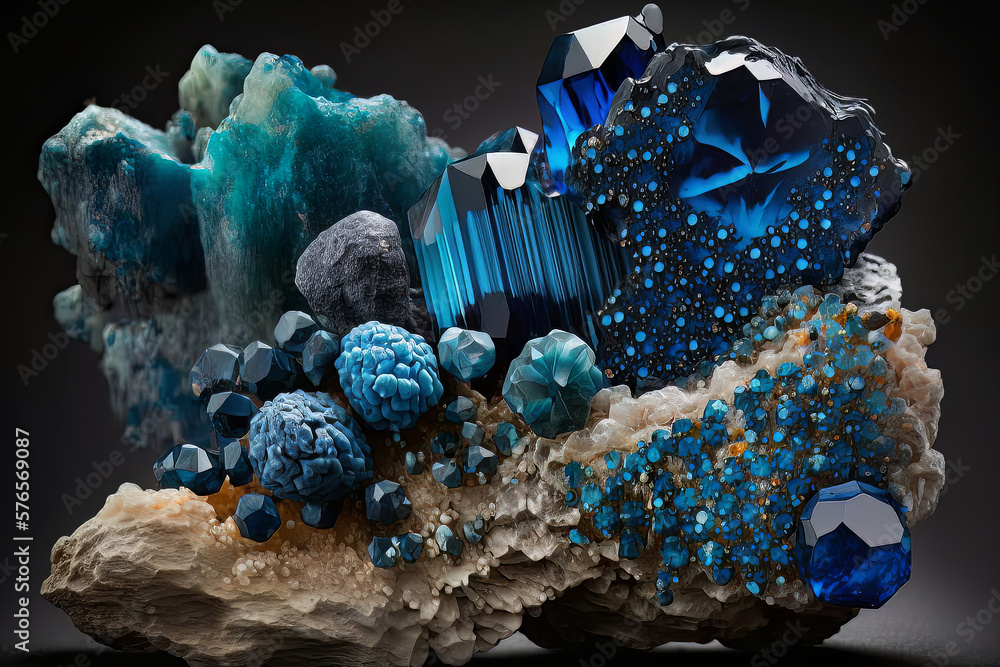 This stunning photo captures the beauty of fantastic blue gems and ...