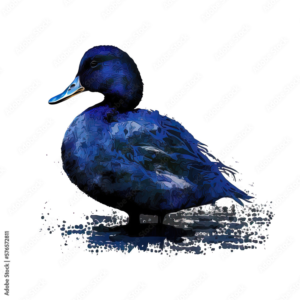 dark blue siloutte of a duck on transparent background simple form PNG ...