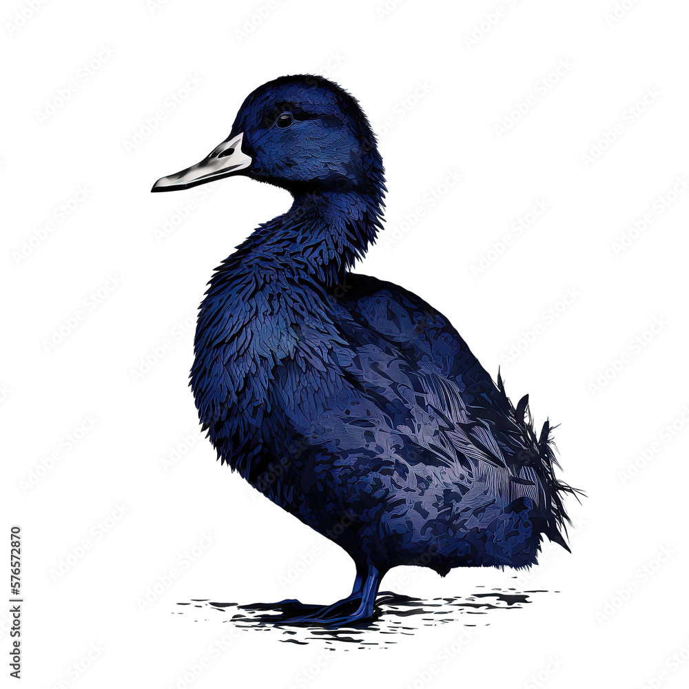 dark blue siloutte of a duck on transparent background simple form PNG ...