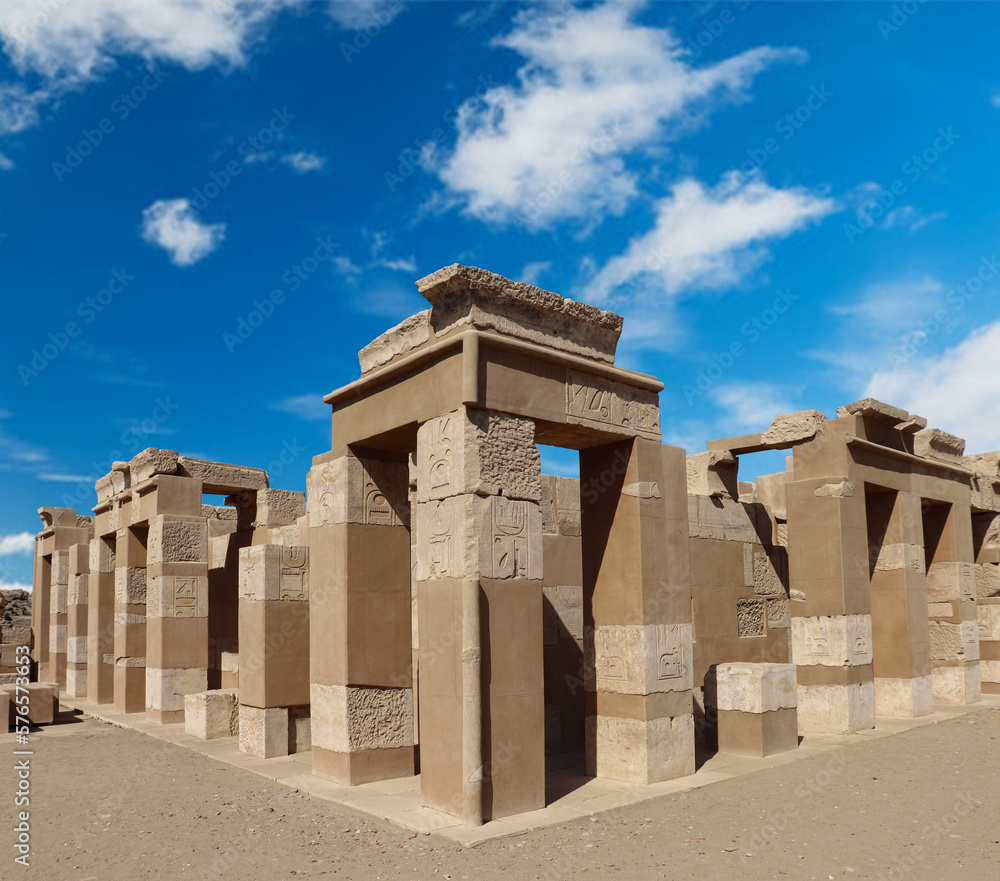 Ancient egyptian temple on Elephantine island (Satet temple), Aswan ...