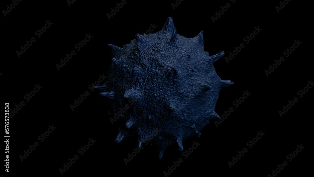 Coronavirus (COVID-19) medical animation. Realistic animation of virus ...