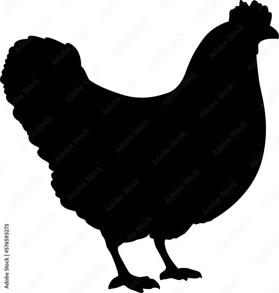 Vetor de Farm Animal Hen Chicken Cutfile, cricut ,silhouette, SVG, EPS ...