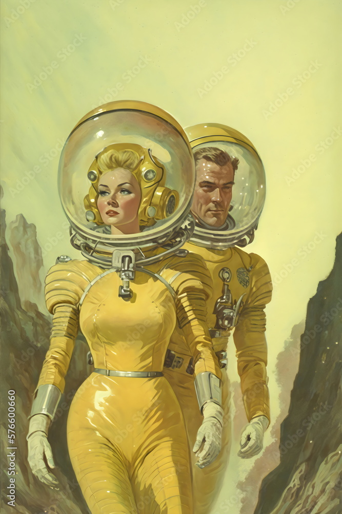 Vintage Sci Fi Space Suit