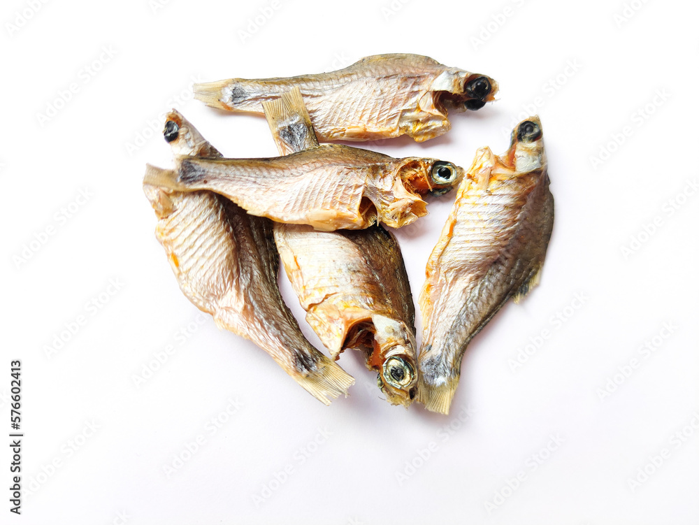 Dry puti mach or swamp barb or puntius fish or chola barb or puntius ...