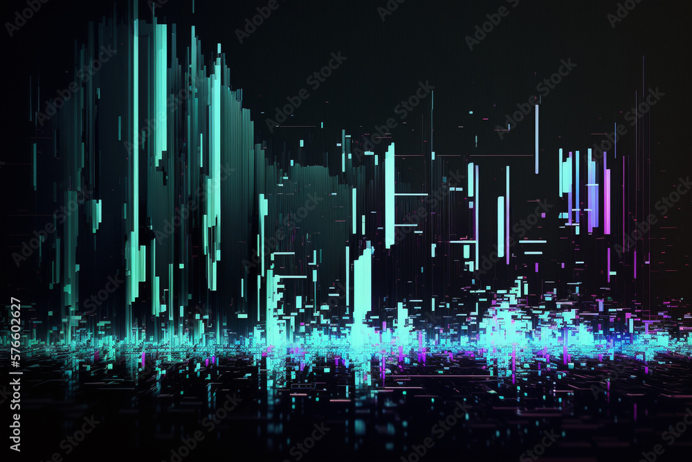 Abstract data mosh glitch background. Digital distortion background ...