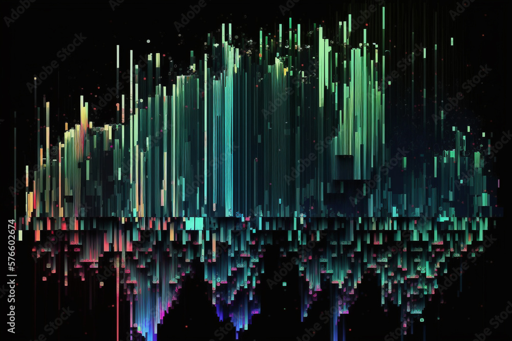 Abstract data mosh glitch background. Digital distortion background ...
