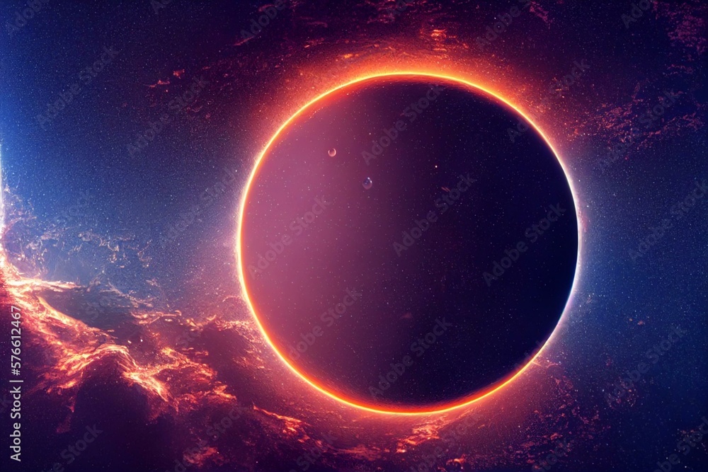 image of the night earth, the sun and the moon - the triangle of the ...