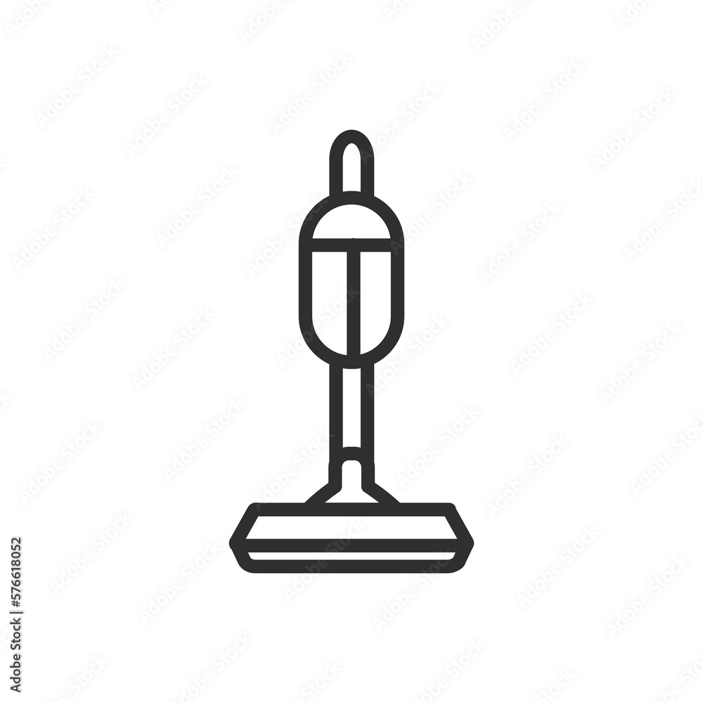 Vacuum Icon Thin Line Vacuum Cleaner Icon From Cleaning Collection Outline Vector Isolated On