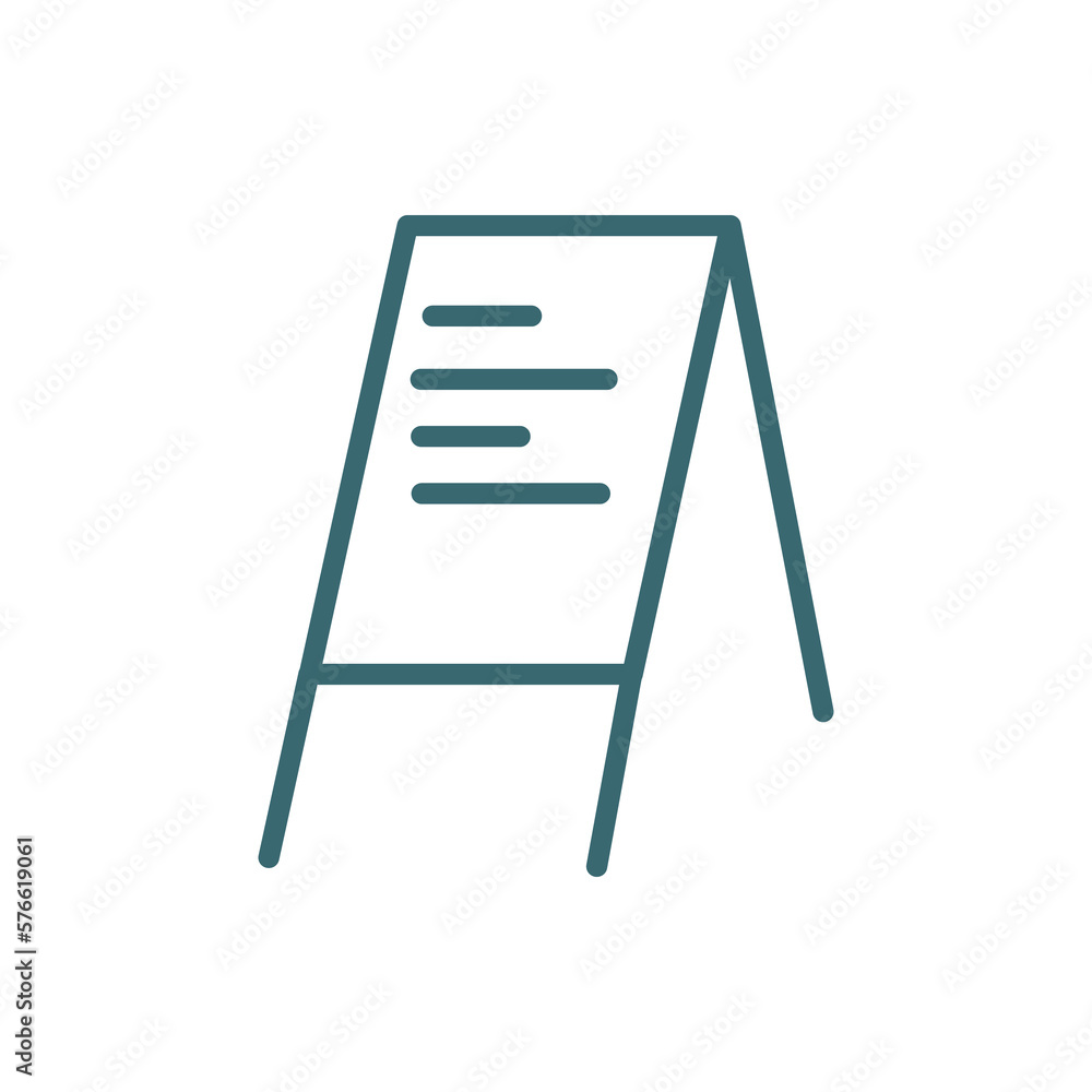 flip chart icon. Thin line flip chart, business icon from education ... flip chart icon. Thin line flip chart, business icon from education ...