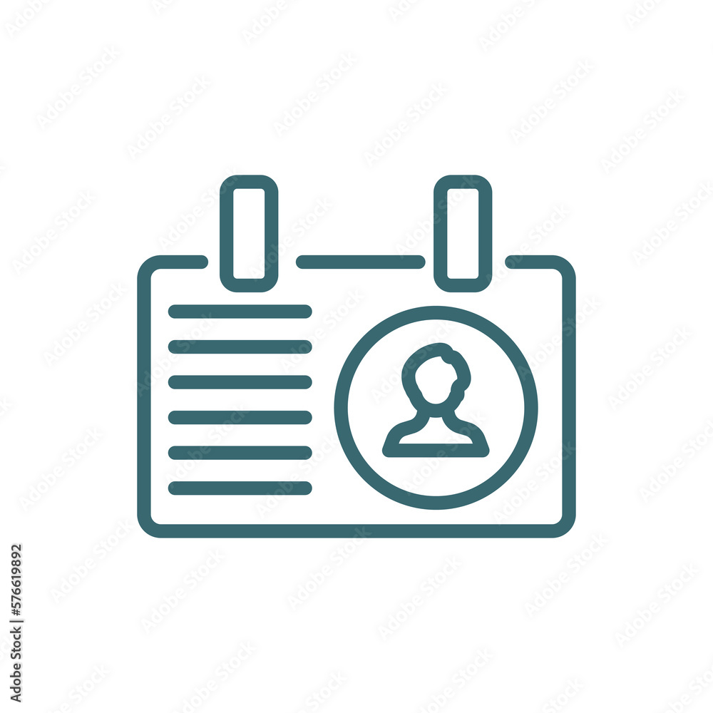 personal profile icon. Thin line personal profile icon from Human ...