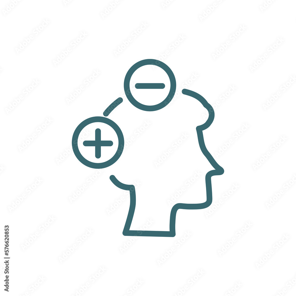 attitude icon. Thin line attitude icon from startup and strategy ...