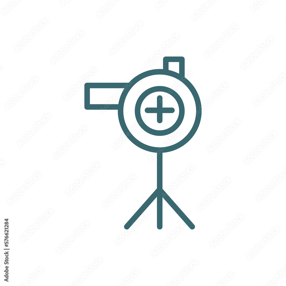 pitching machine icon. Thin line pitching machine icon from technology ...