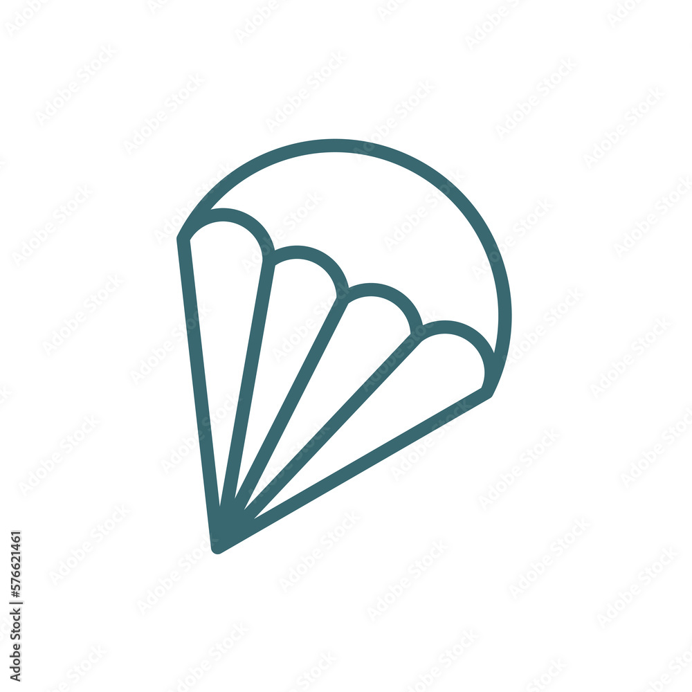 parasailing icon. Thin line parasailing icon from travel and trip ...