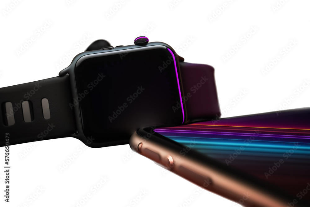 Reverse Bilateral Wireless Charging Concept. iPhone and Apple Watch ...