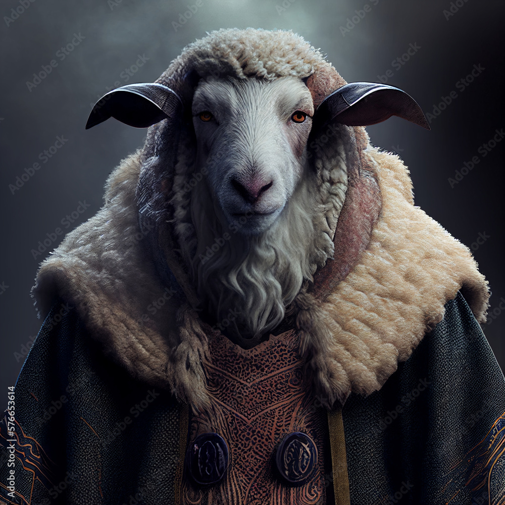 Humanoid Sheep Ram DND Avatar Character Clothing Good Friendly Concept ...
