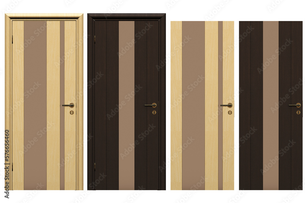 ภาพประกอบสต็อก interior doors isolate on a transparent background ...