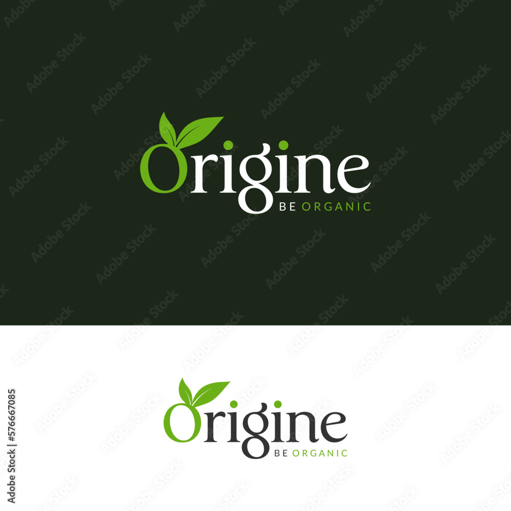 Organic logo in modern design. Natural logo for branding, corporate ...