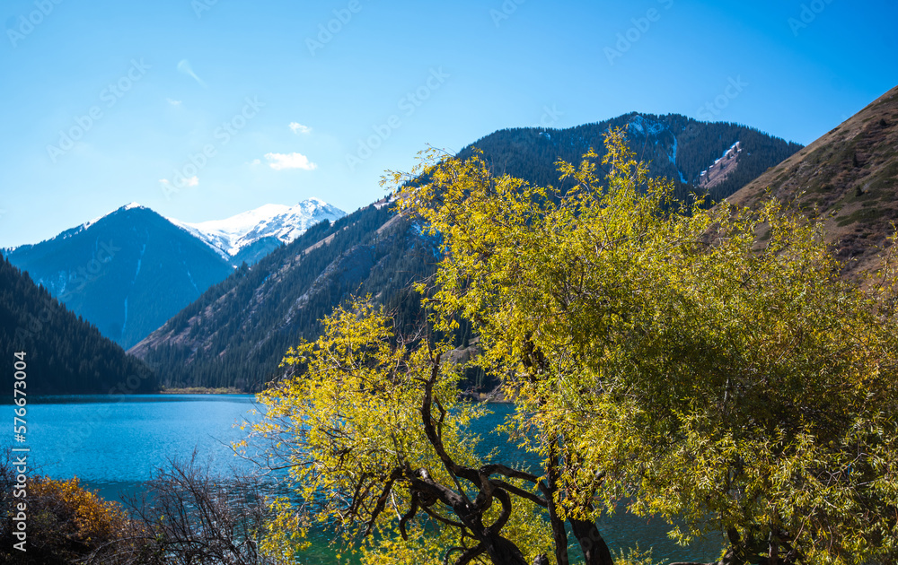Autumn scenic landscape of Jiang Brake in Qitai County, Xinjiang Uygur ...