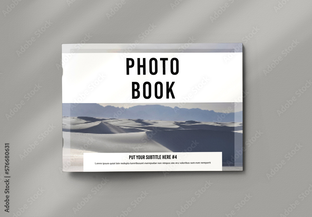 Photo Book Layout with Landscape Stock Template | Adobe Stock