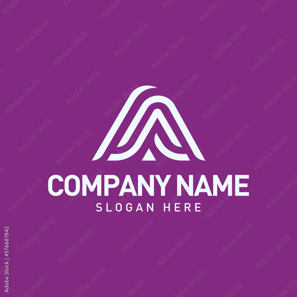 Letter A company logo design Stock Vector | Adobe Stock