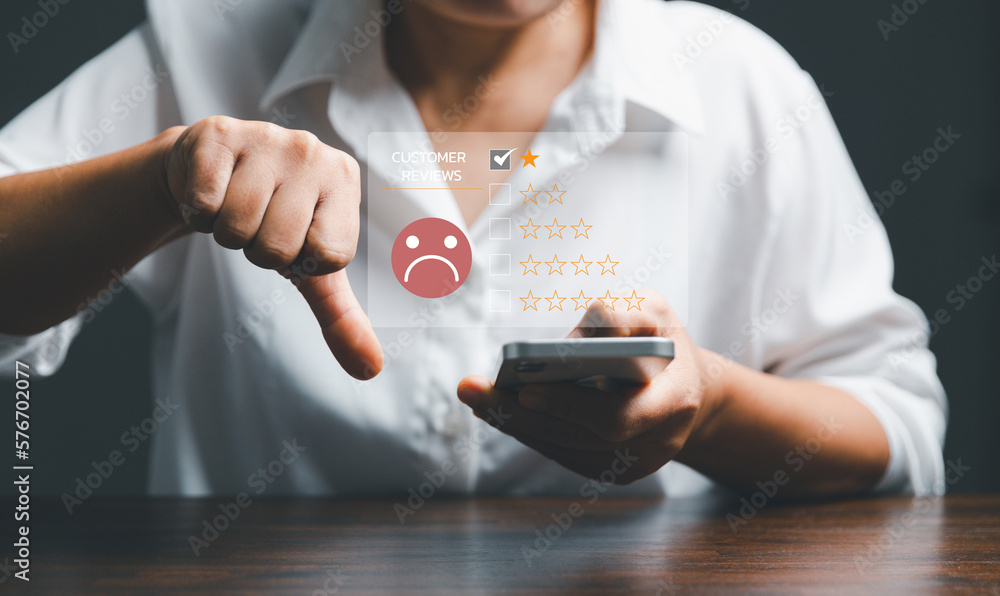 Customer Experience dissatisfied Concept, Unhappy Businesswoman Client ...