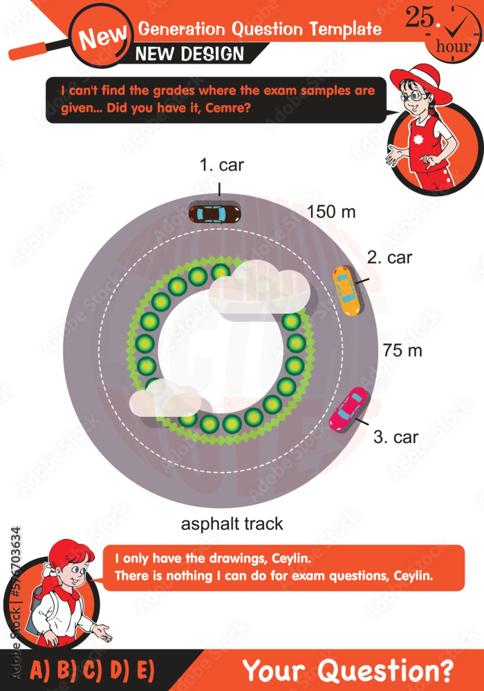 Math, speed problems, New generation question template, exam question ...
