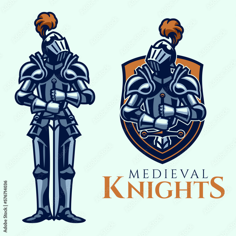 Knight Mascot Vector