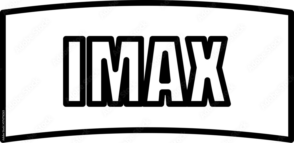 Imax, cinema icon. Simple thin line, outline vector of movie, cinema ...