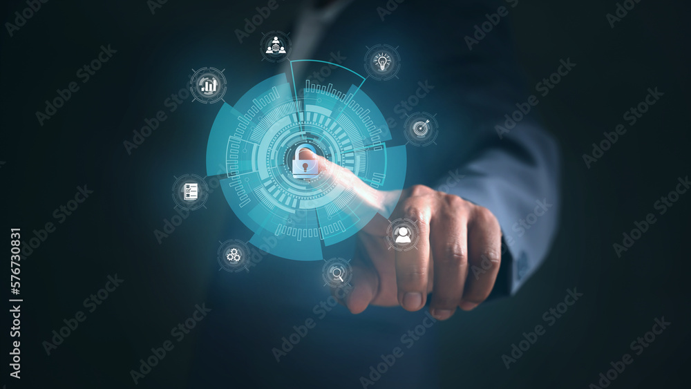 User interface UX UI futuristic graphic icon design with graphic ...