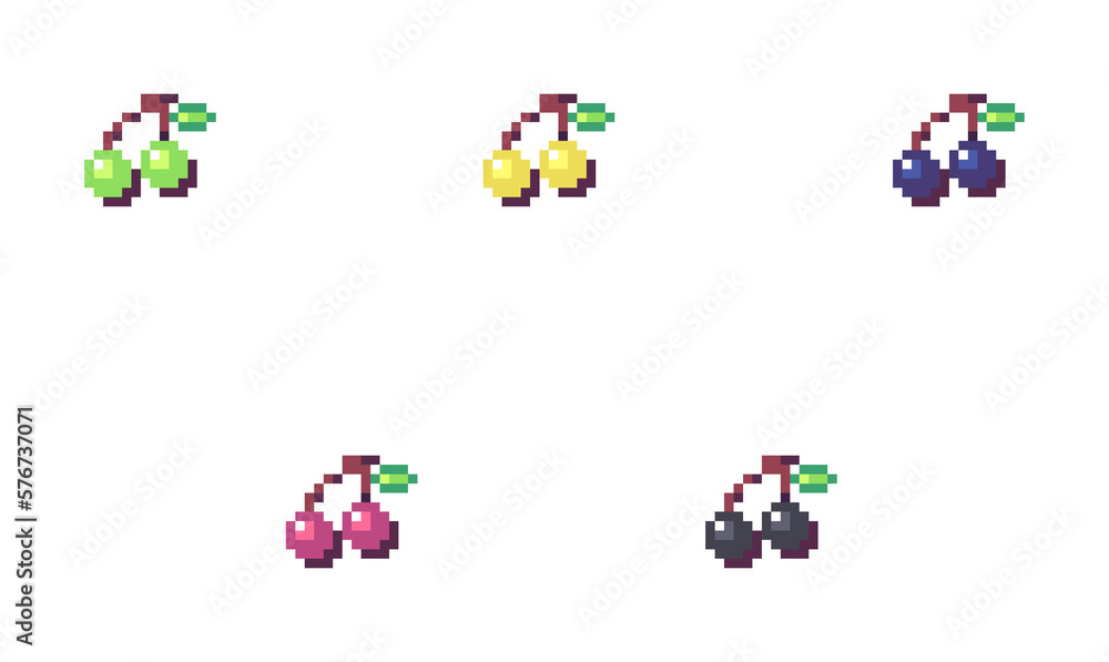Set of minimalistic pixel art vector objects isolated. Pixel game ... Set of minimalistic pixel art vector objects isolated. Pixel game ...
