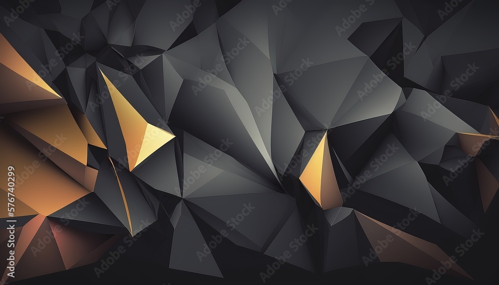 polygon crystal background wallpaper created with generative ai ...