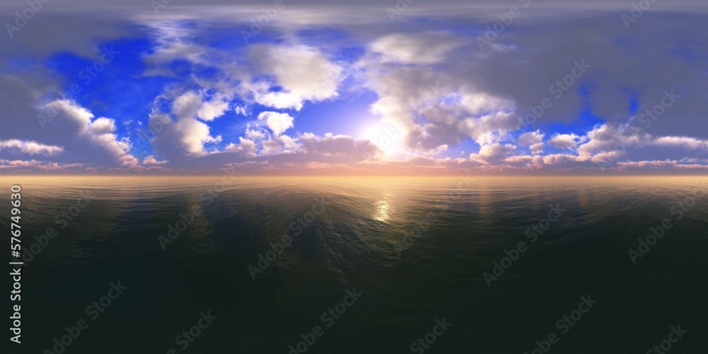 sea panorama, HDRI, environment map , Round panorama, spherical ...