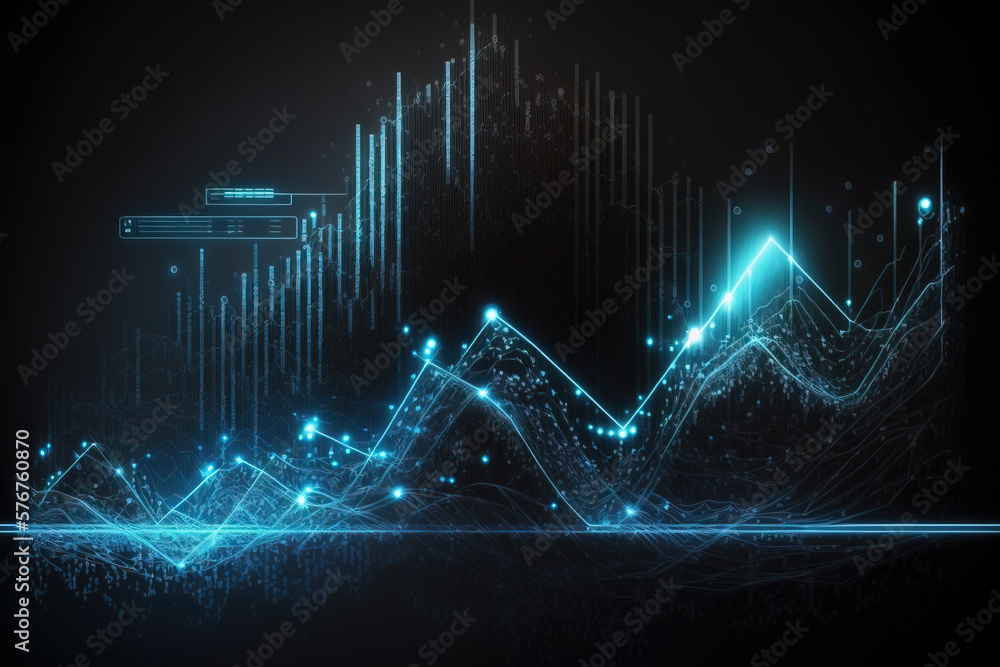 image of stock market graph, stop loss entry candles, take profit ...
