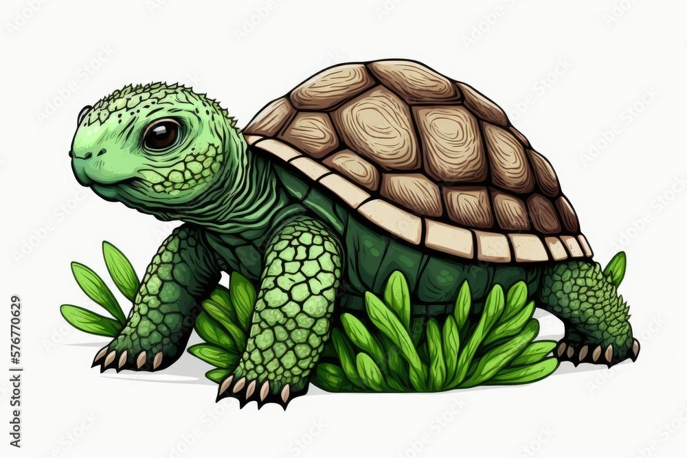 Very cute little infant Red foot Animals that resemble a tortoise in ...