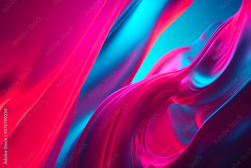 Abstract fluid color background. Layered paint swirls and twists. Blue ...