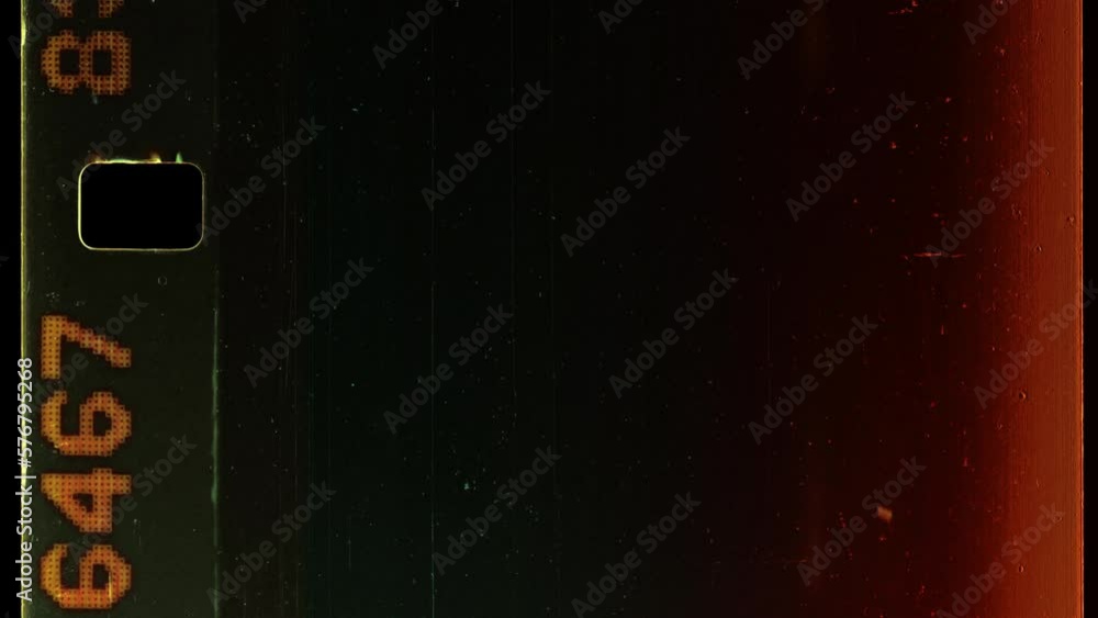 Flickering film scan overlay with scratches and grain texture Stock ...